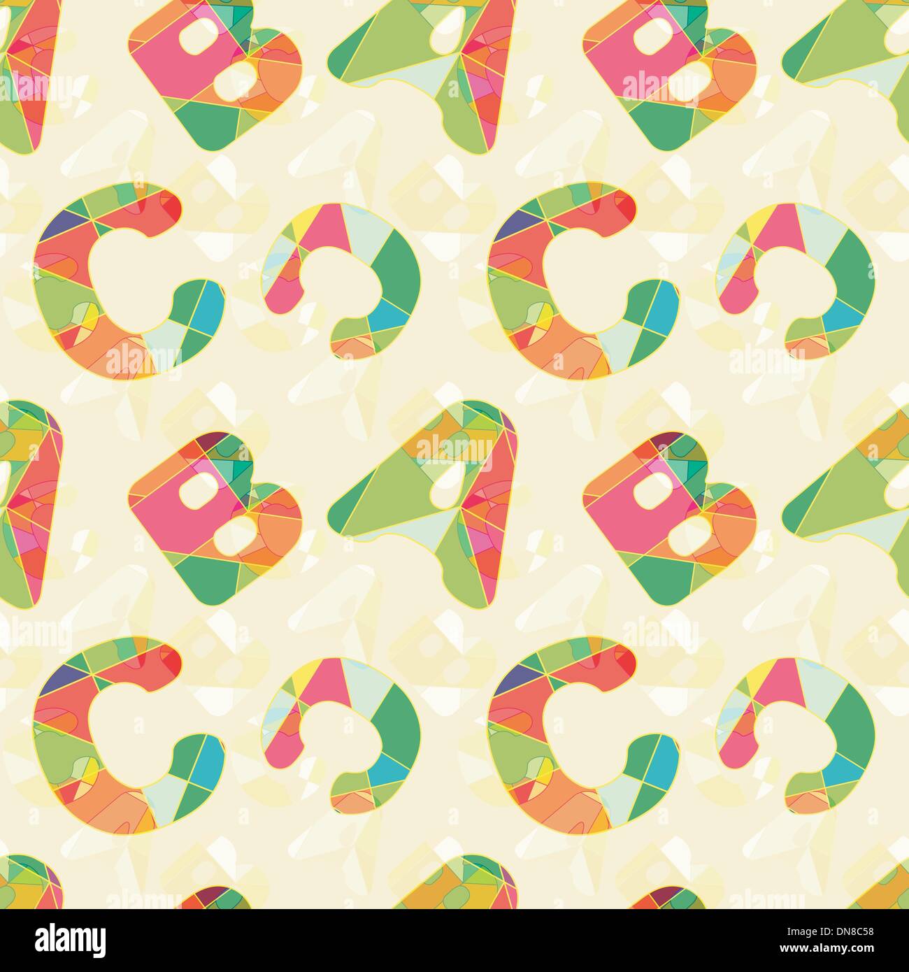 Colorful ABC Seamless Pattern Background Stock Vector Image & Art - Alamy