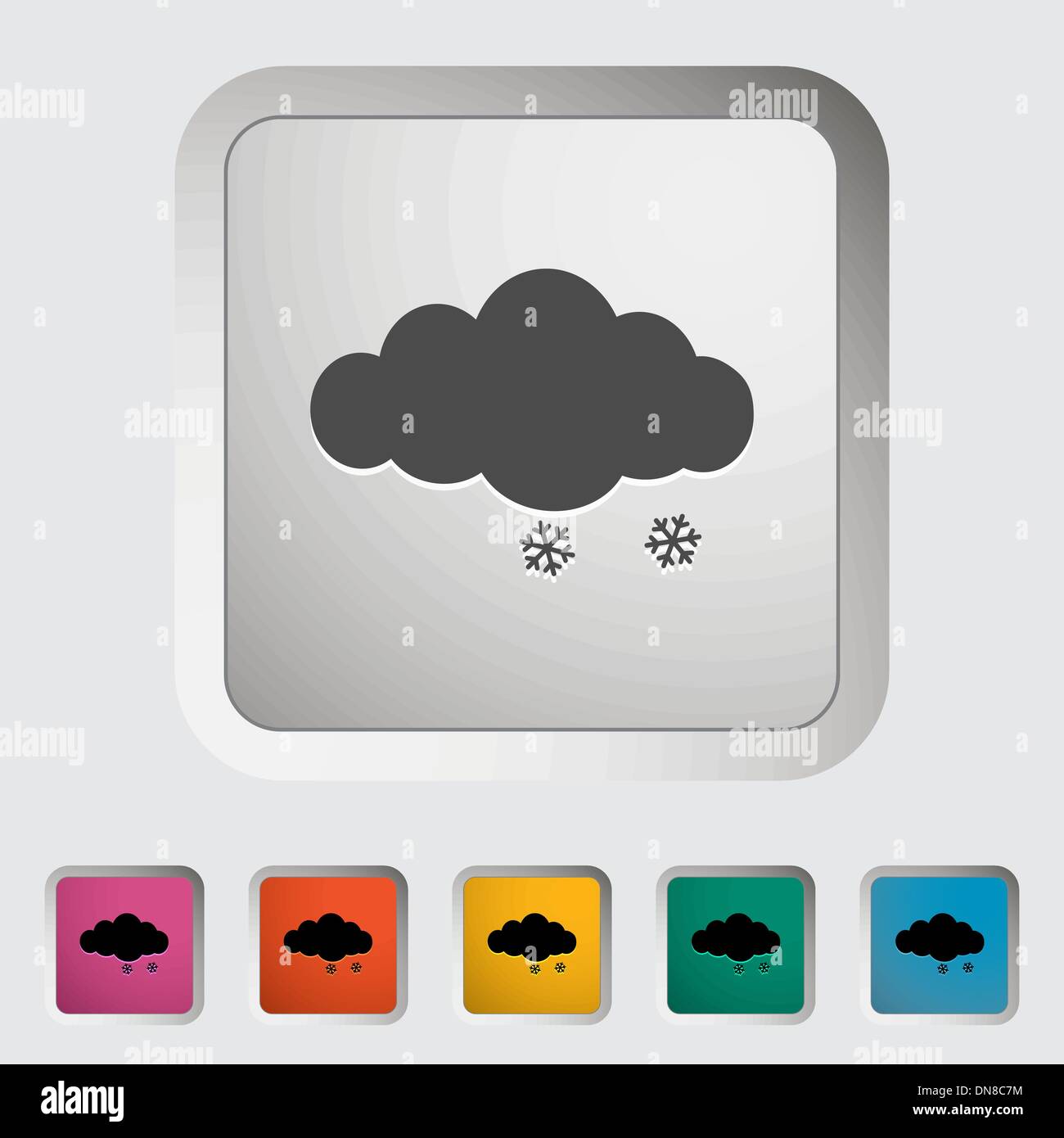 Snow icon Stock Vector Images - Alamy