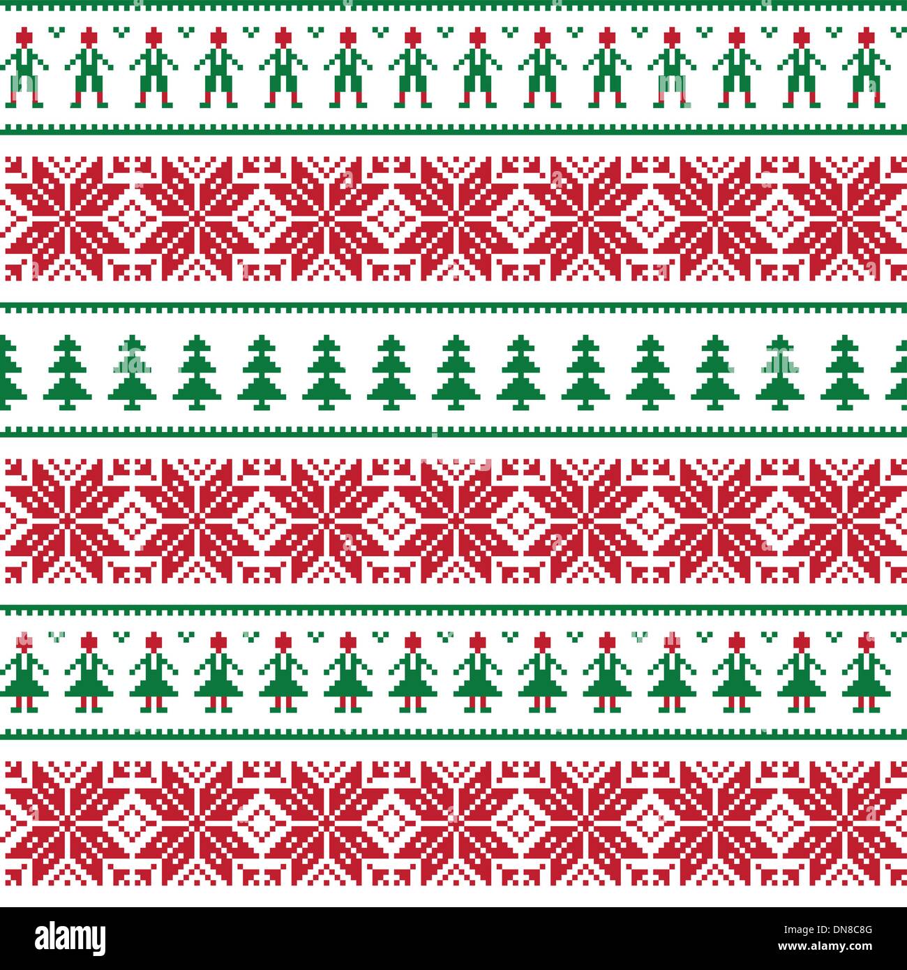 Christmas man and women illustration Stock Vector Images - Alamy