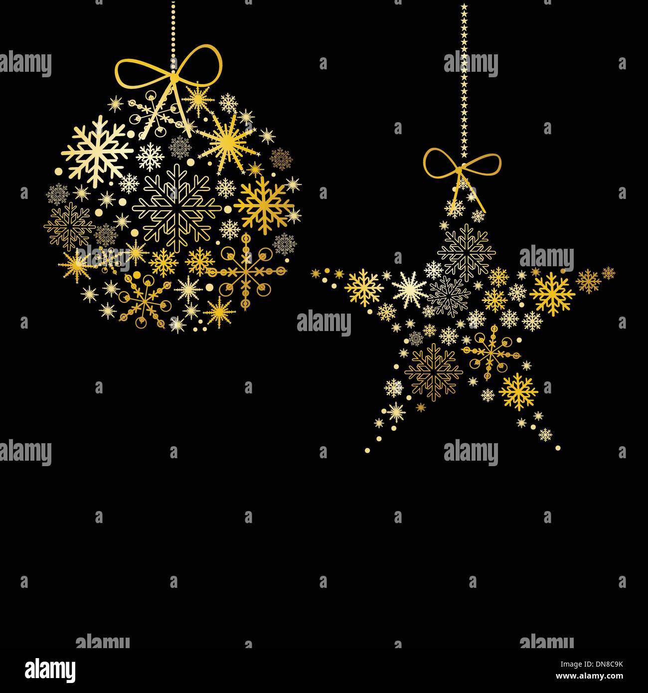 Christmas card with holiday elements Stock Vector Image & Art - Alamy