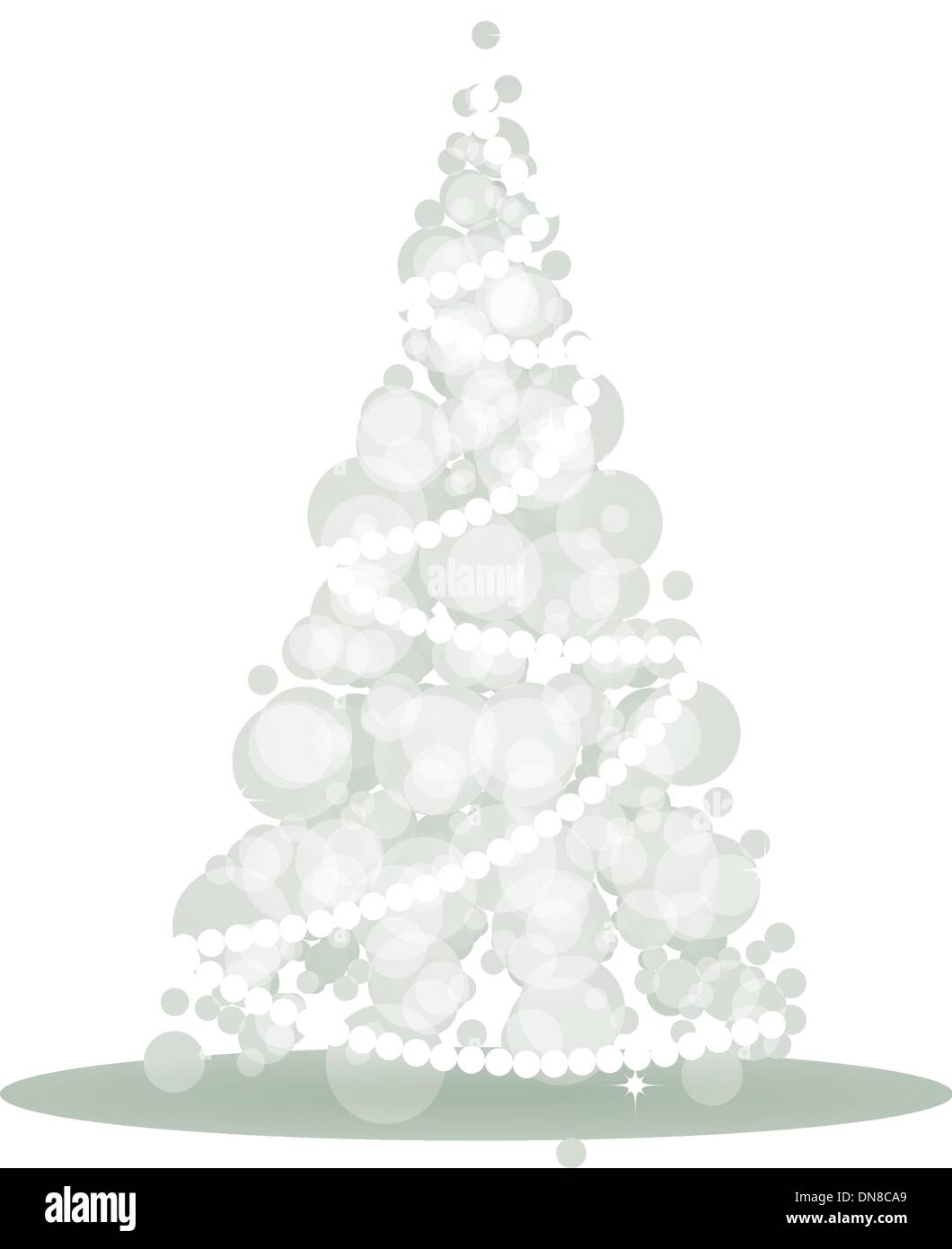 Christmas background with Christmas tree, vector illustration Stock ...