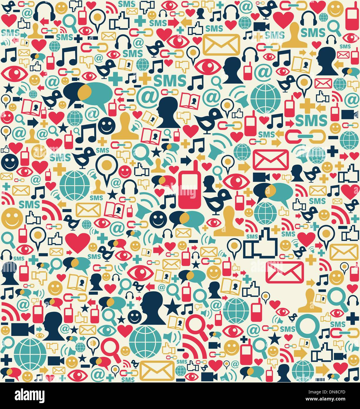 Smart phone network icon background Stock Vector Image & Art - Alamy