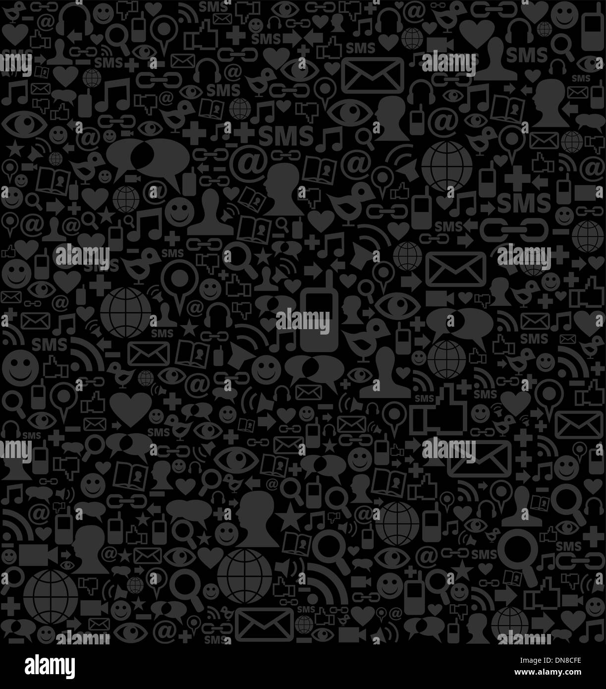 Cloud computing tech background Black and White Stock Photos & Images ...