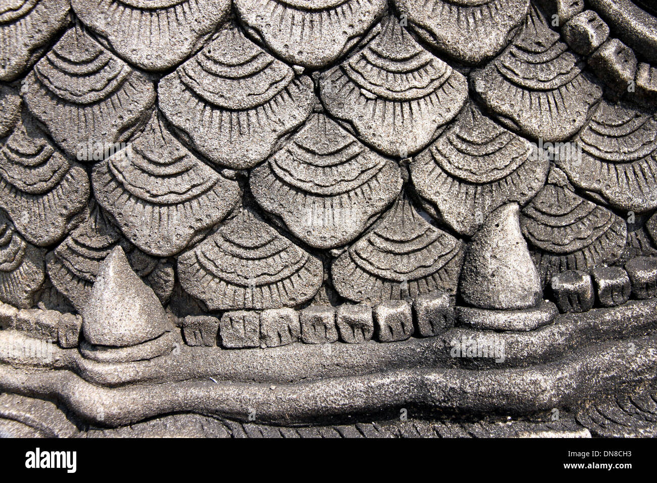 Pattern of wall Shaped like scales of fish Stock Photo - Alamy