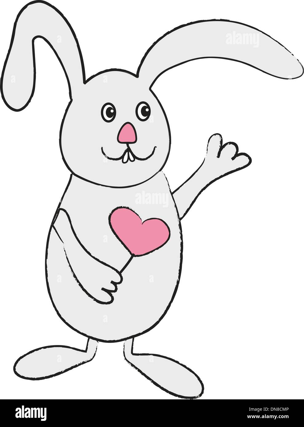 Illustration Of Cartoon Rabbit Vector Stock Vector Image And Art Alamy