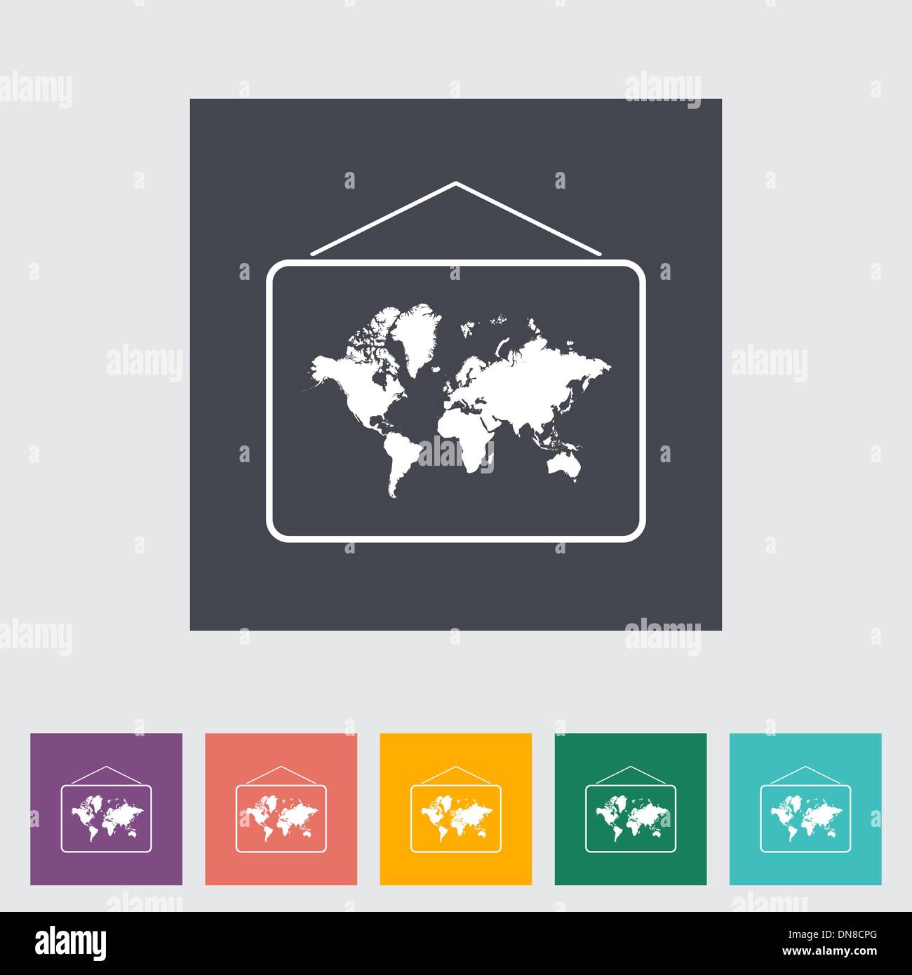 Map direction topography icon Stock Vector Images - Alamy