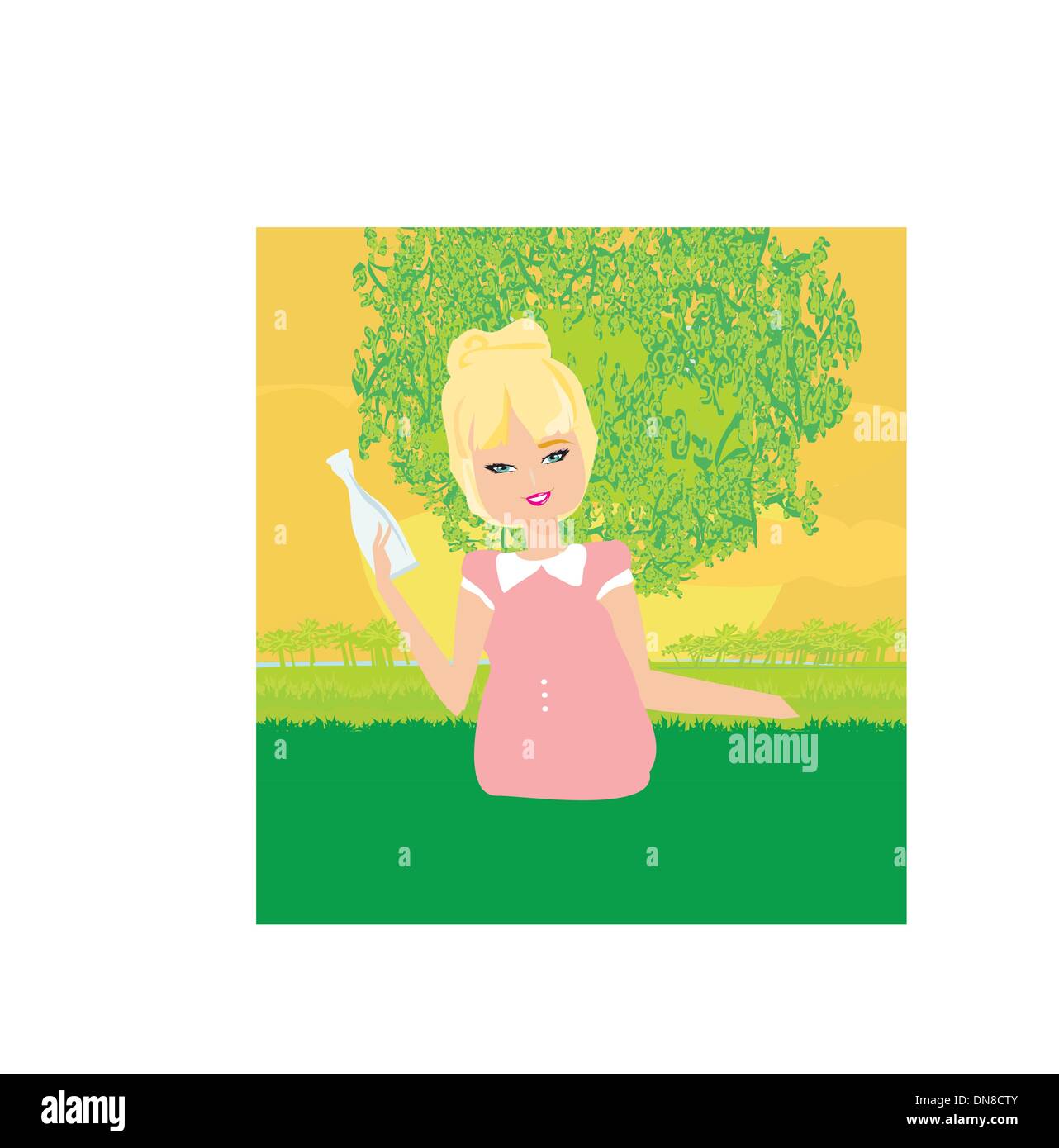 Plastic bottles and cans Stock Vector Images - Alamy