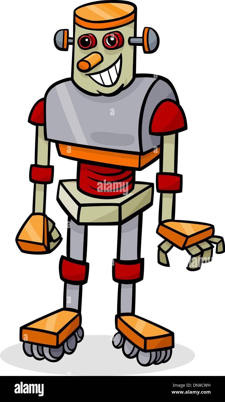 Robot droid cartoon character Stock Vector Images - Alamy