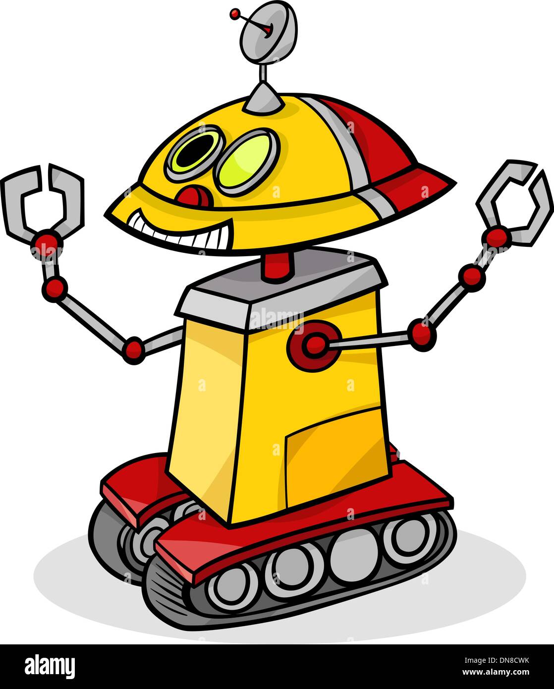 Robot droid cartoon character Stock Vector Images - Alamy