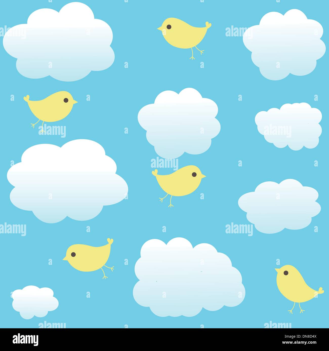 Seamless background birds vector Stock Vector Images - Alamy