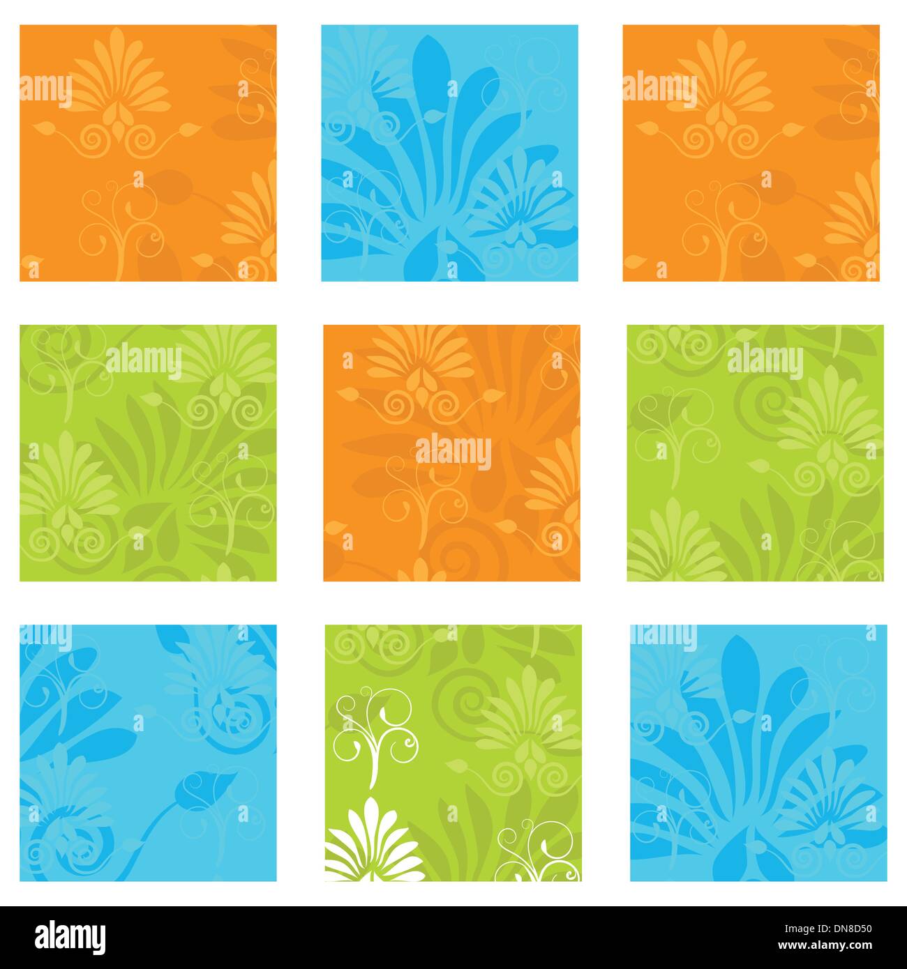 Cute vector background with decorative elements Stock Vector Image ...