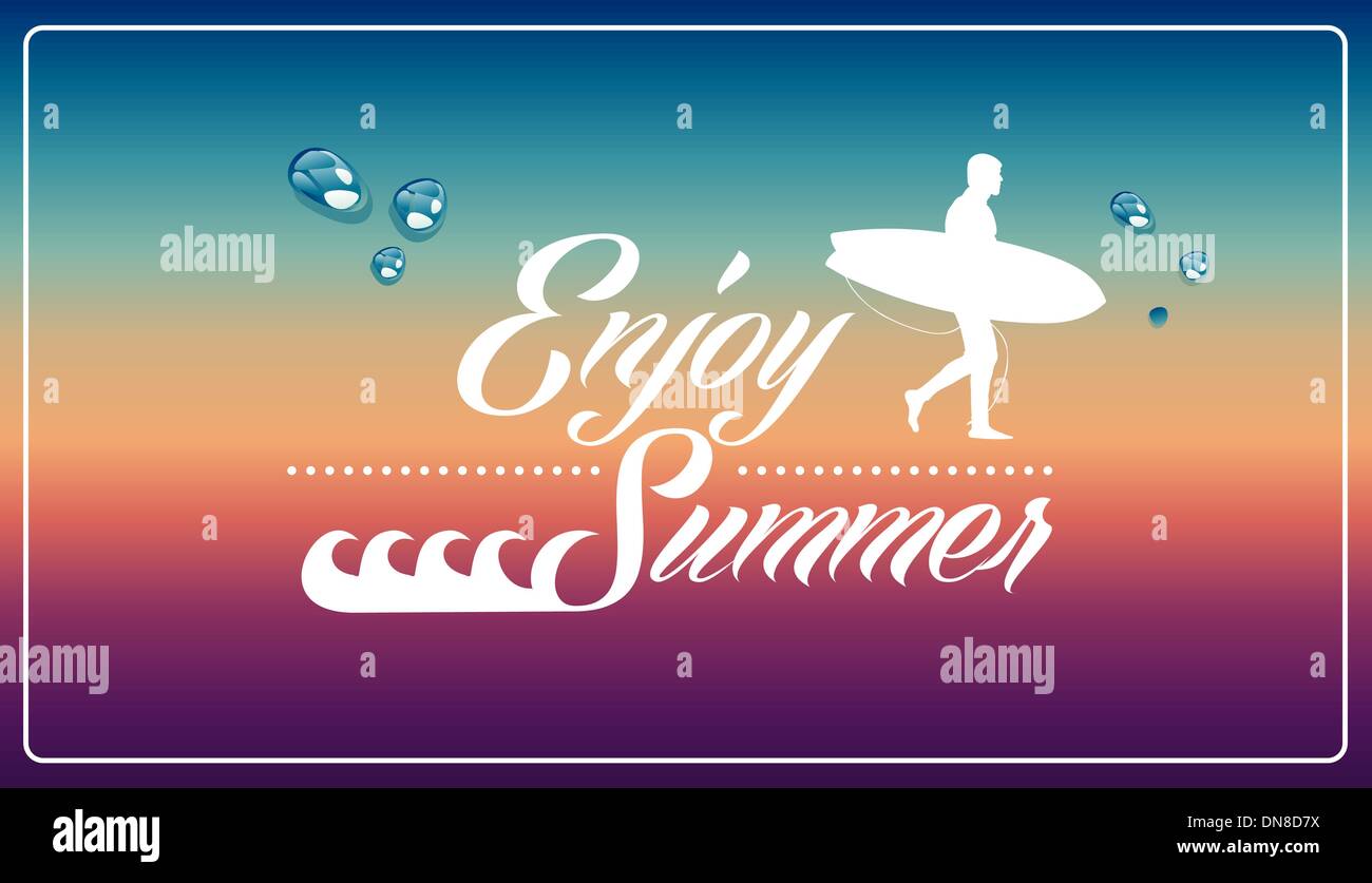 Retro surf poster Stock Vector Images - Alamy