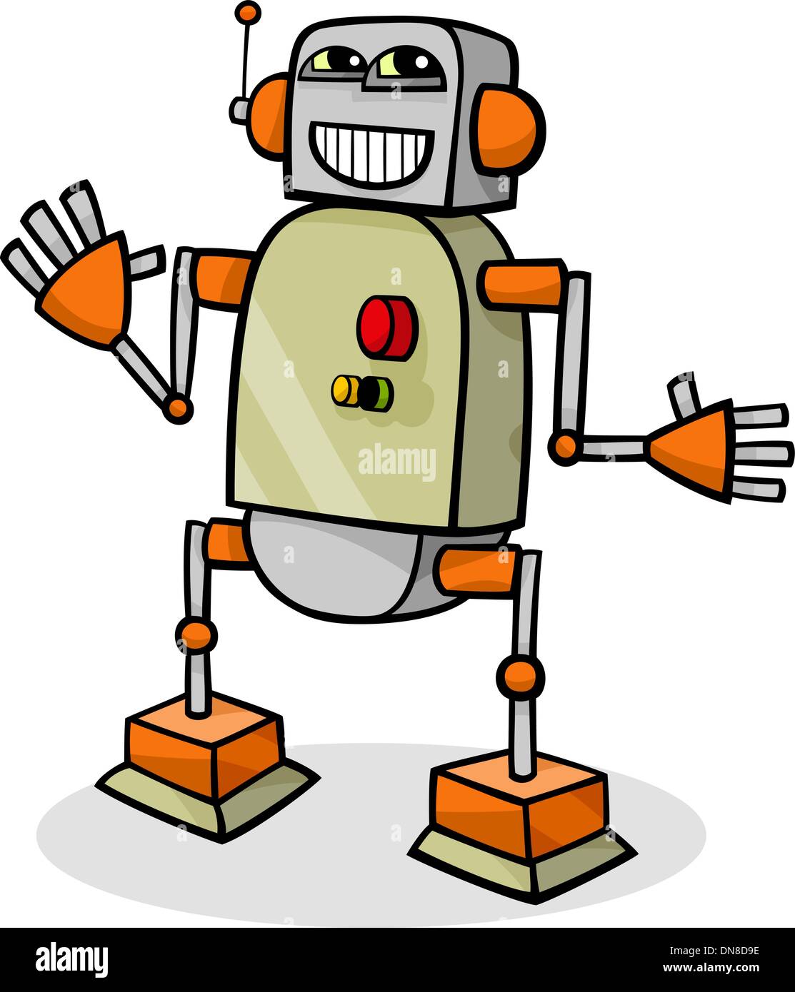 Robot droid cartoon character Stock Vector Images - Alamy