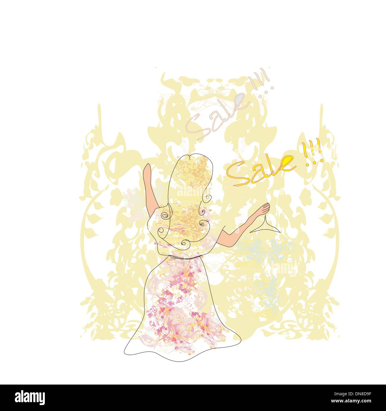 Girl woman clothes shop Cut Out Stock Images & Pictures - Alamy