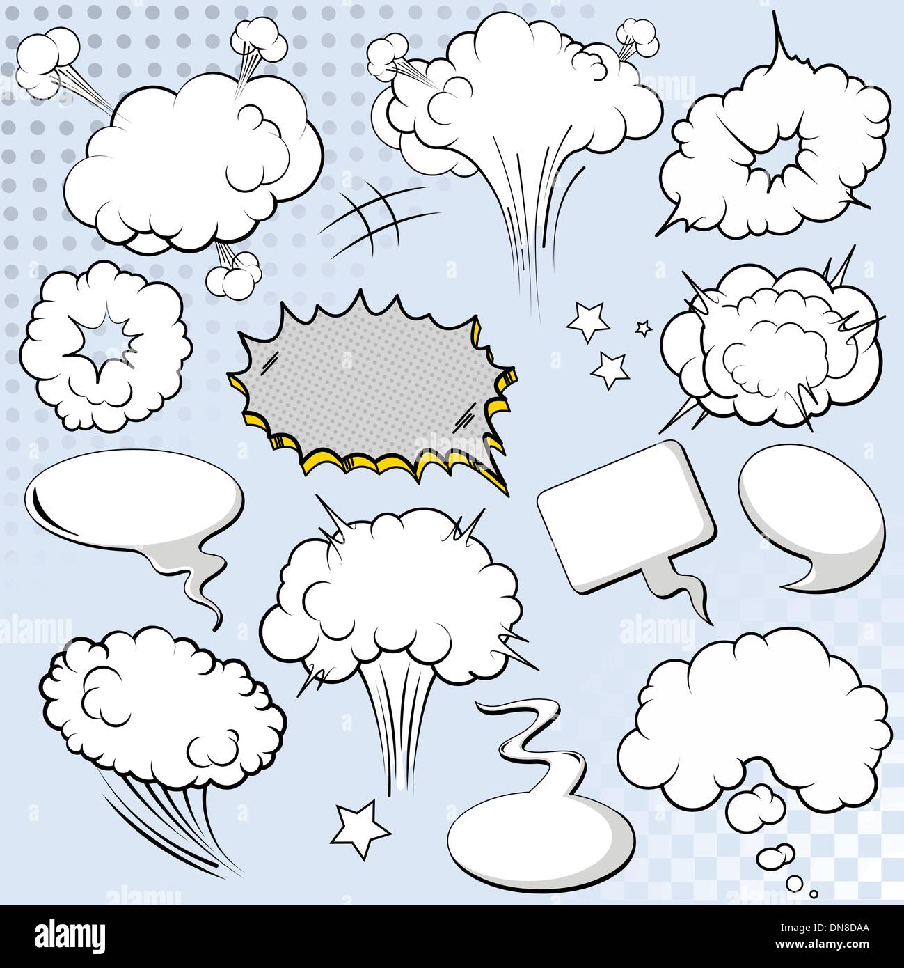 Comics style speech bubbles vector hi-res stock photography and images ...