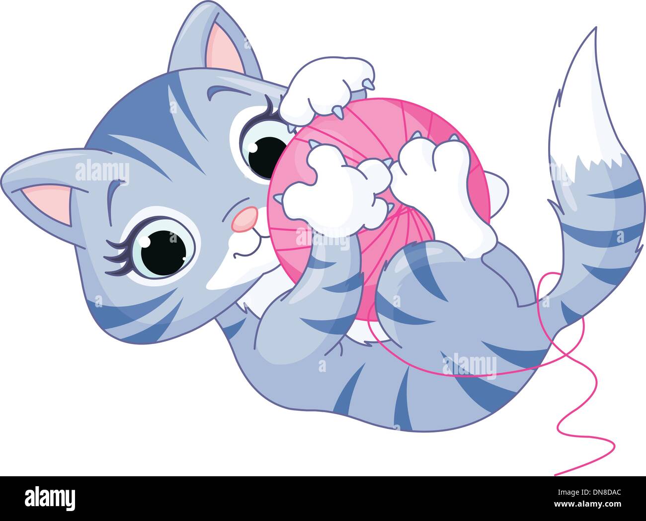 Playful Kitten Stock Vector Image & Art - Alamy