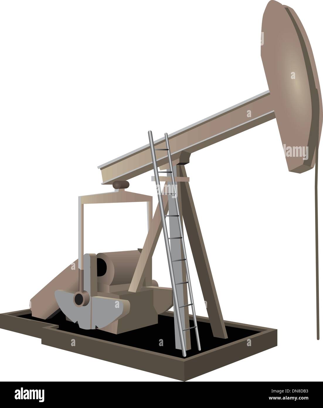 Oil well vector vectors hi-res stock photography and images - Alamy