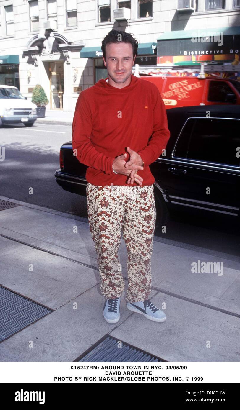Apr. 5, 1999 - K15247RM 04/05/99.AROUND TOWN IN NYC..DAVID ARQUETTE ...