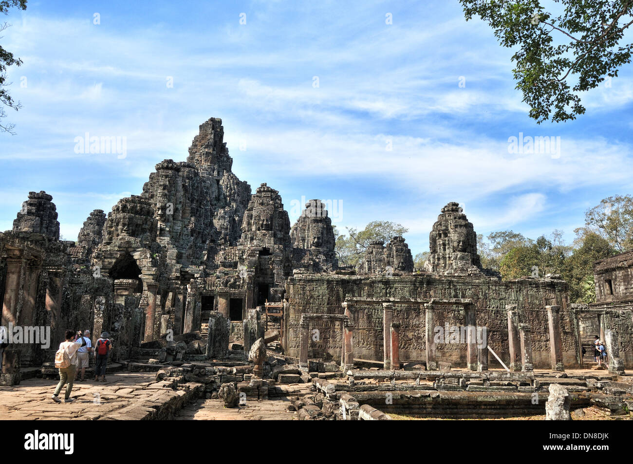 The Bayon left wing Stock Photo - Alamy