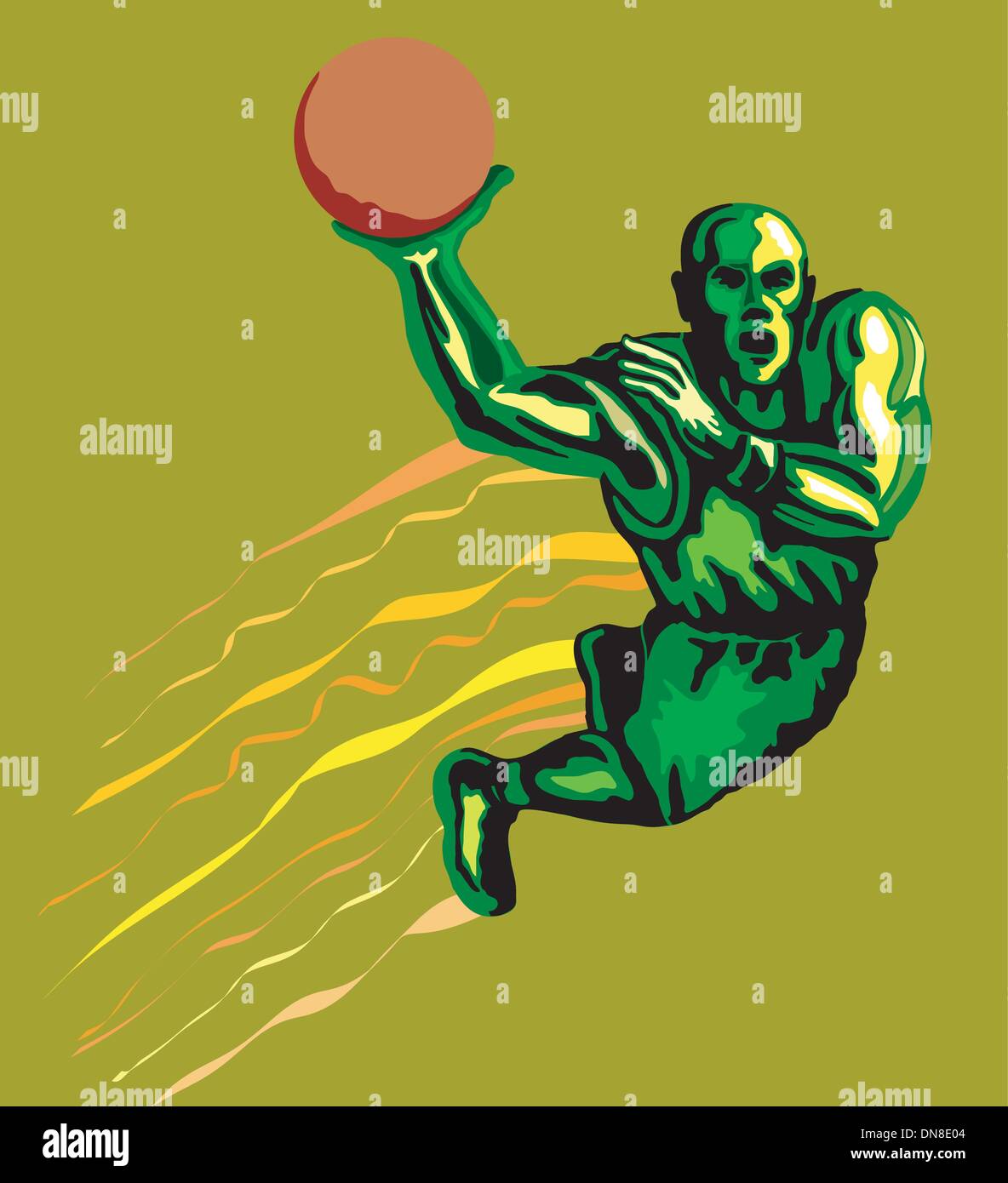 Dunking ball Stock Vector Images - Alamy