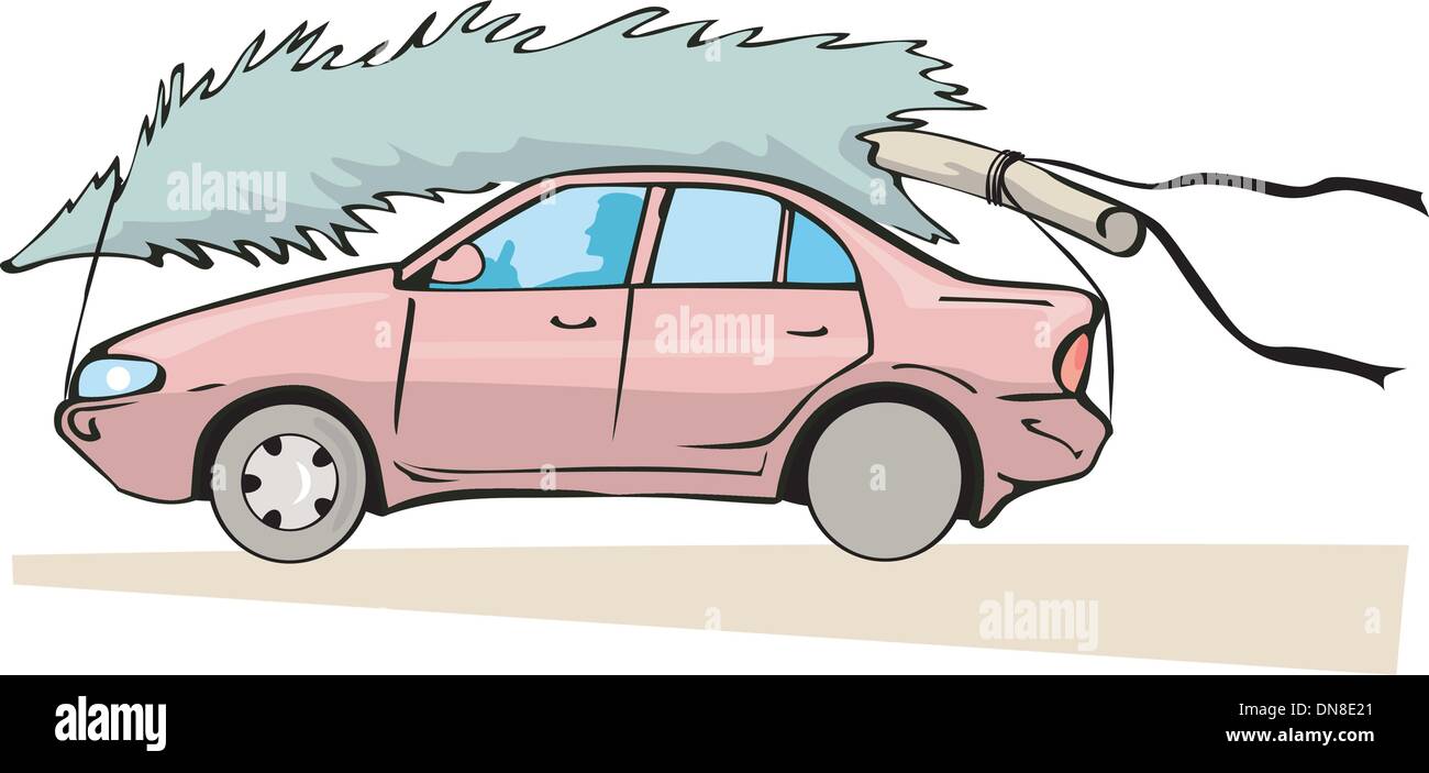 Car transport pine tree Stock Vector Images - Alamy