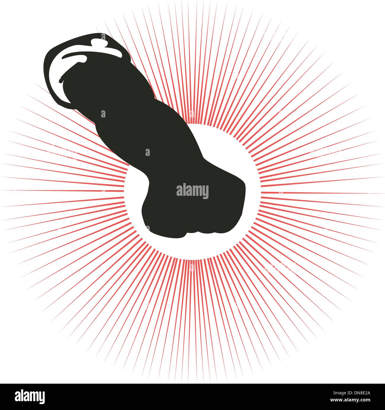 Clenched Fist Front View Stock Vector Image & Art - Alamy