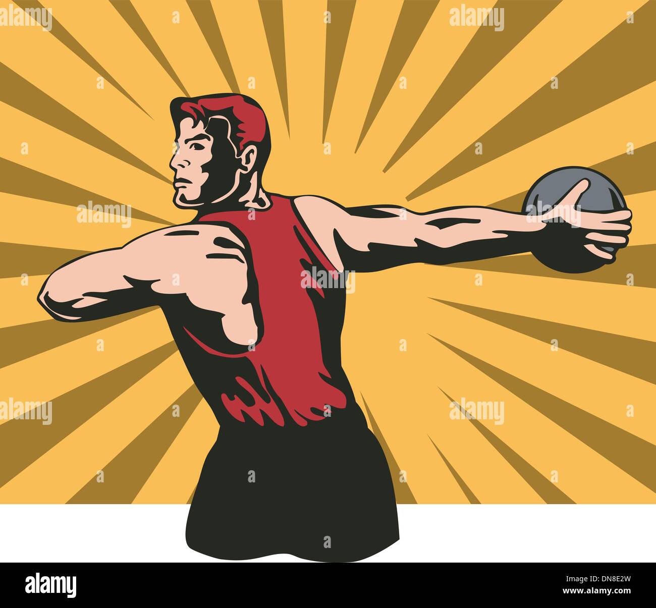 Track and field discus Stock Vector Images - Alamy