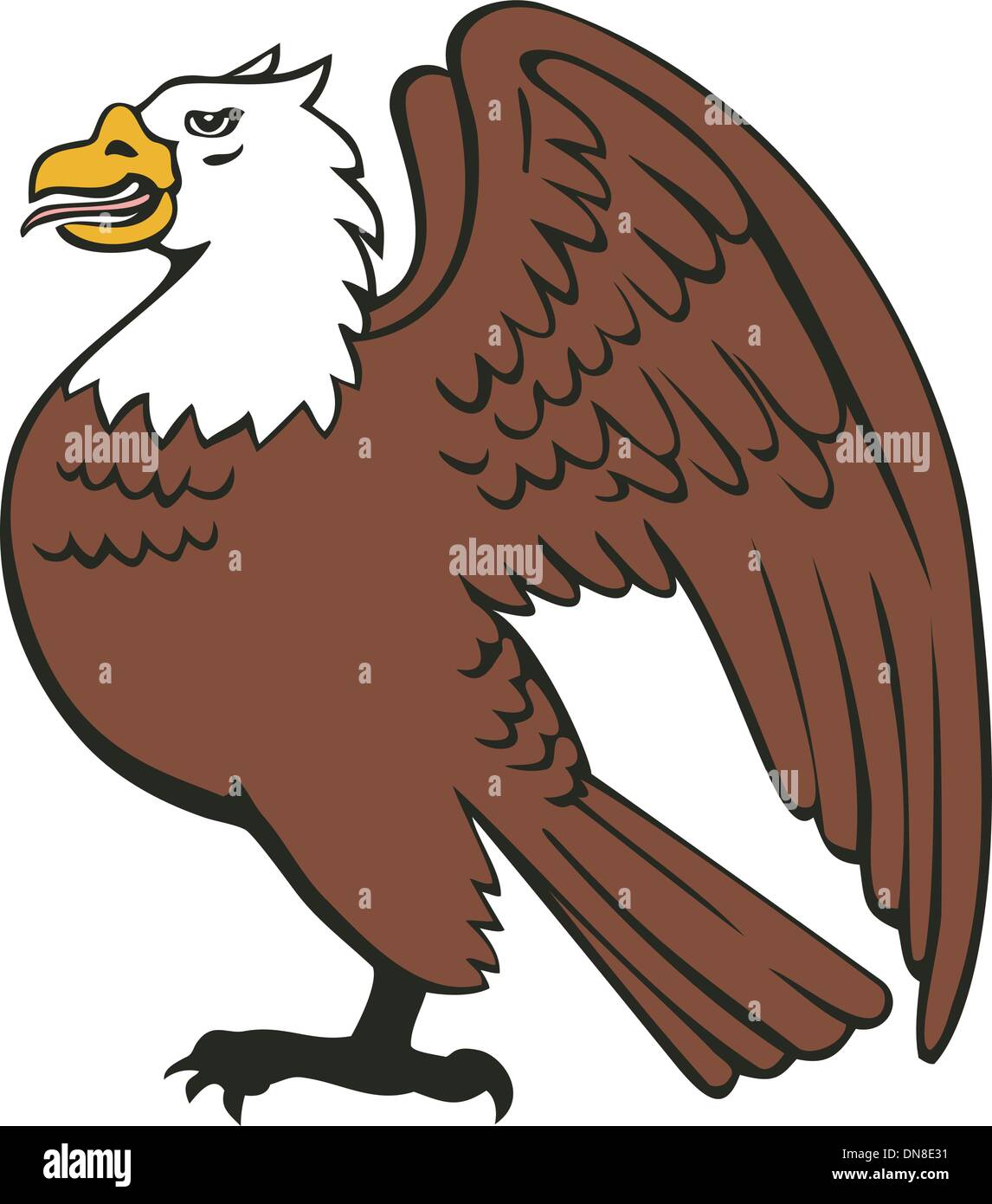 Bald Eagle Retro Stock Vector Image & Art - Alamy