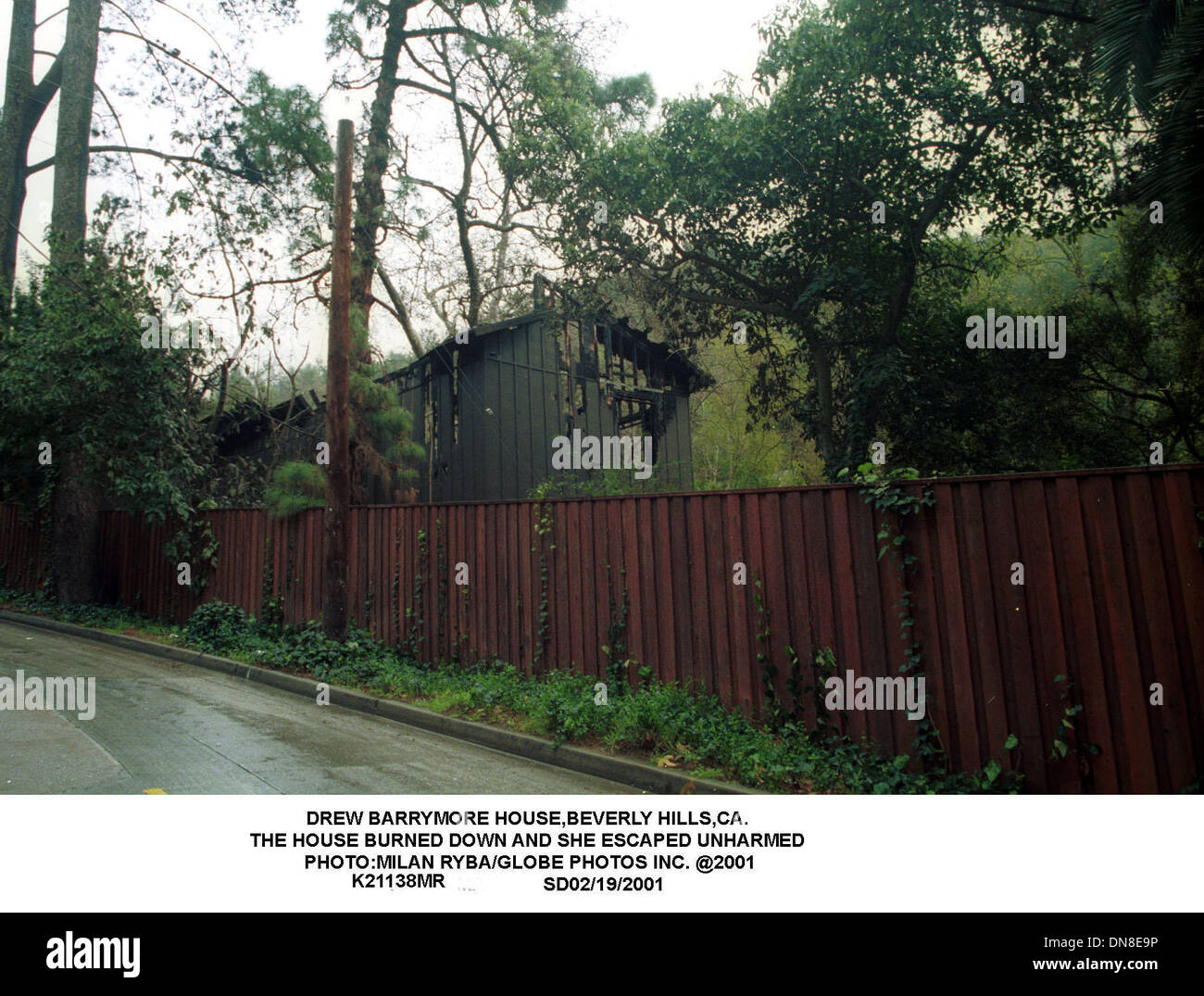 Drew Barrymore House Fire