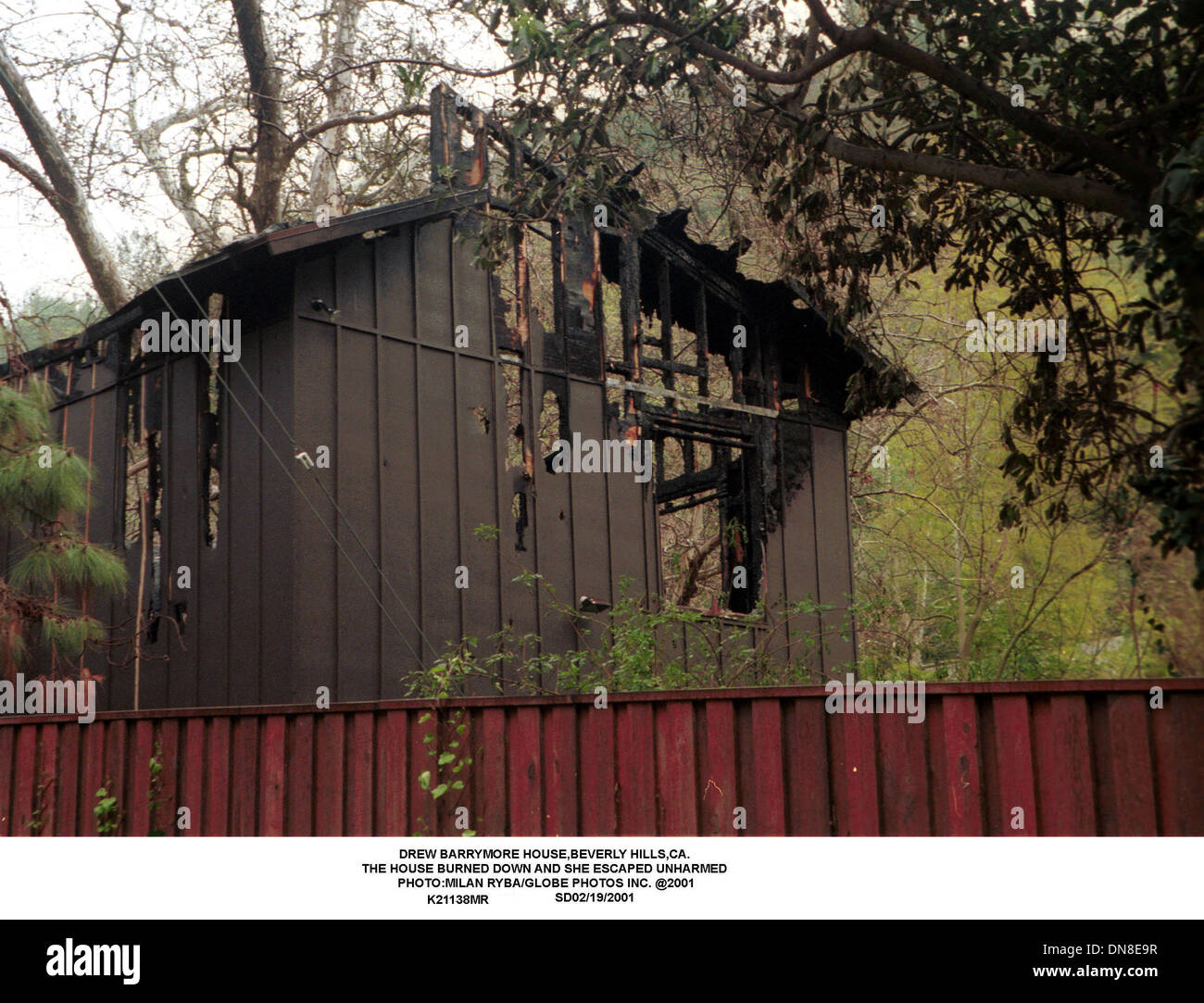 Drew Barrymore House Fire