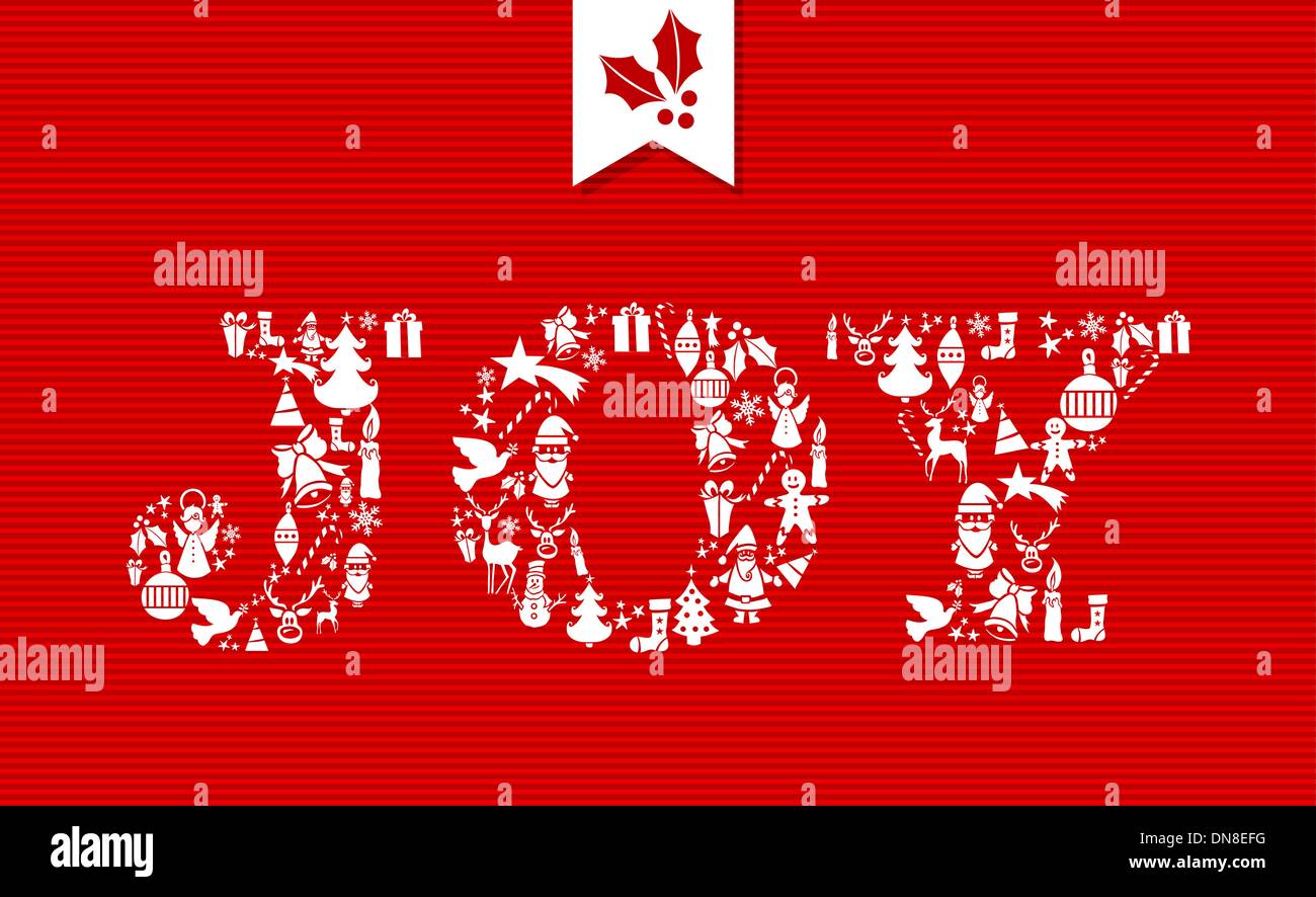 Merry Christmas joy concept icons Stock Vector Image & Art - Alamy