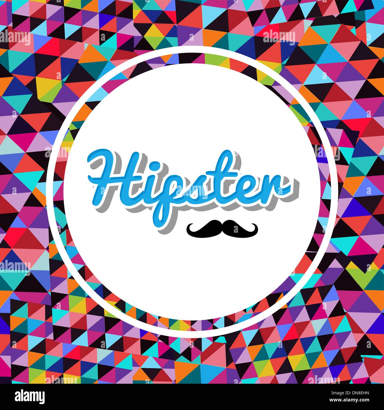 Retro hipsters trendy triangle pattern design Stock Vector Image & Art ...
