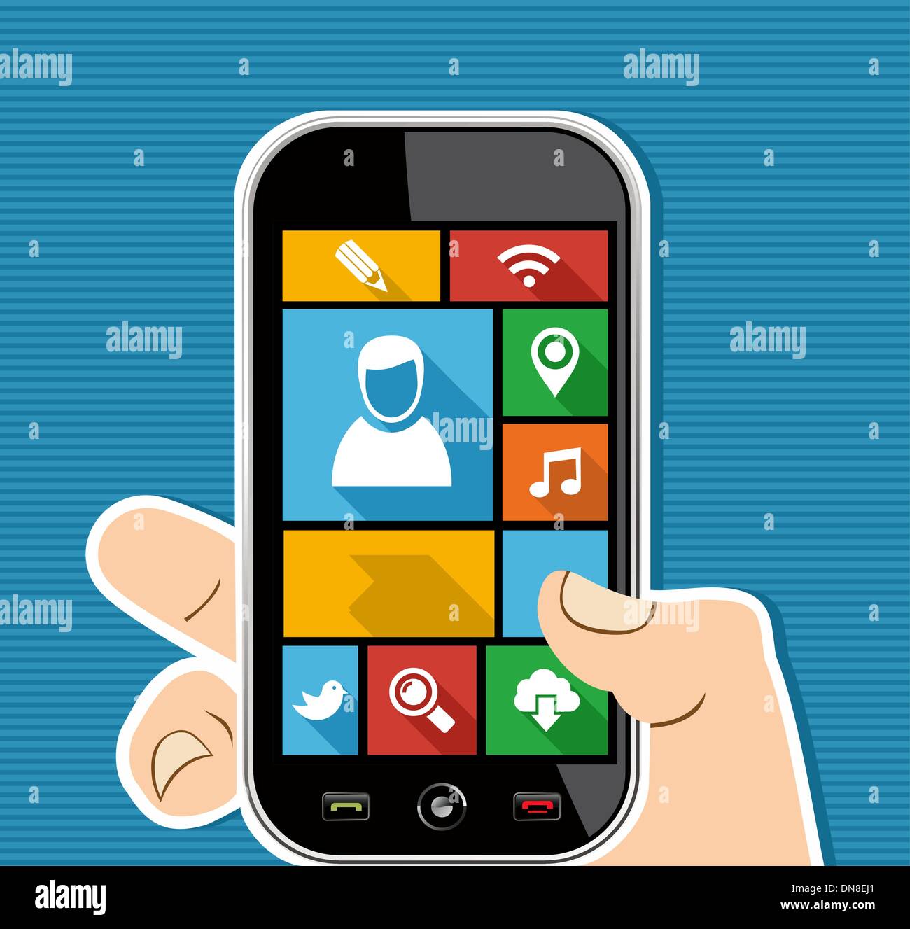 Mobile edit Stock Vector Images - Alamy