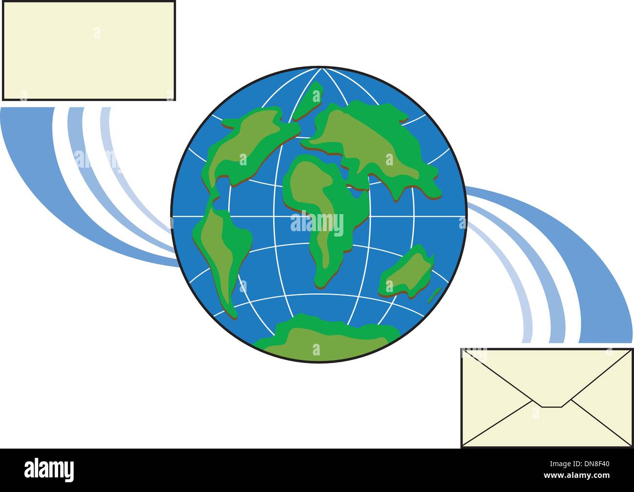 Icon Email Globe Stock Vector Image & Art - Alamy