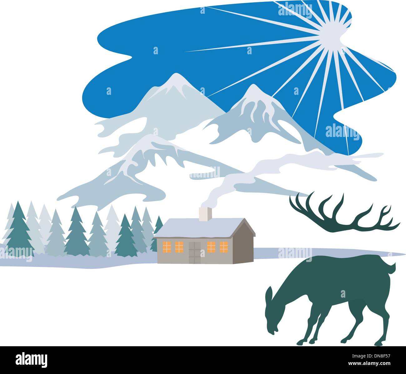 Snow house vectors Stock Vector Images - Alamy