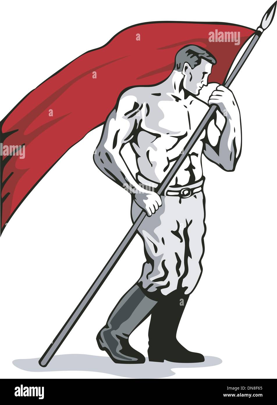Man Holding Flag Stock Vector Image & Art - Alamy Man Holding Flag Stock Vector Image & Art - Alamy