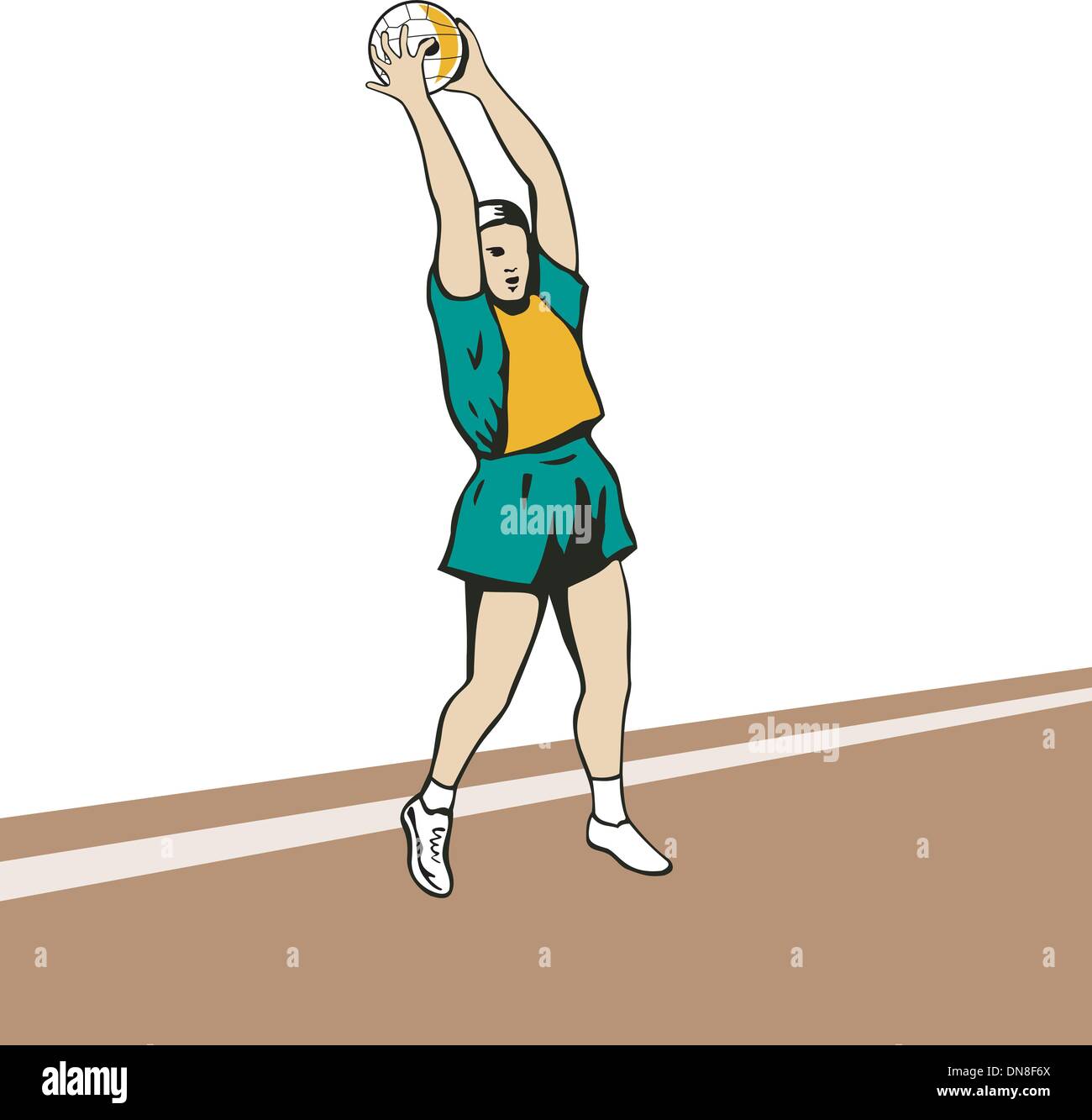 Netball Stock Vector Images - Alamy