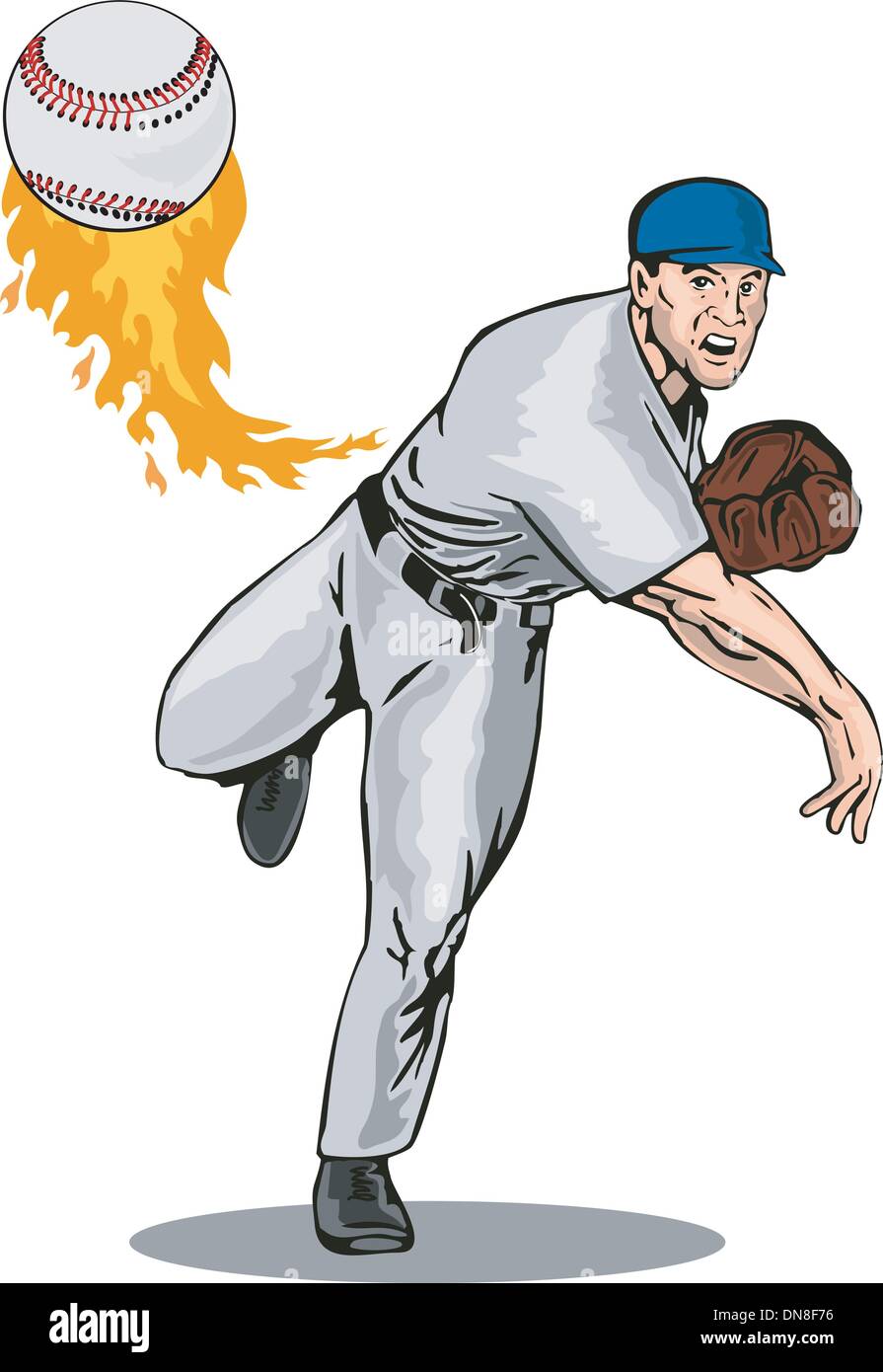 American baseball player Stock Vector Images - Alamy