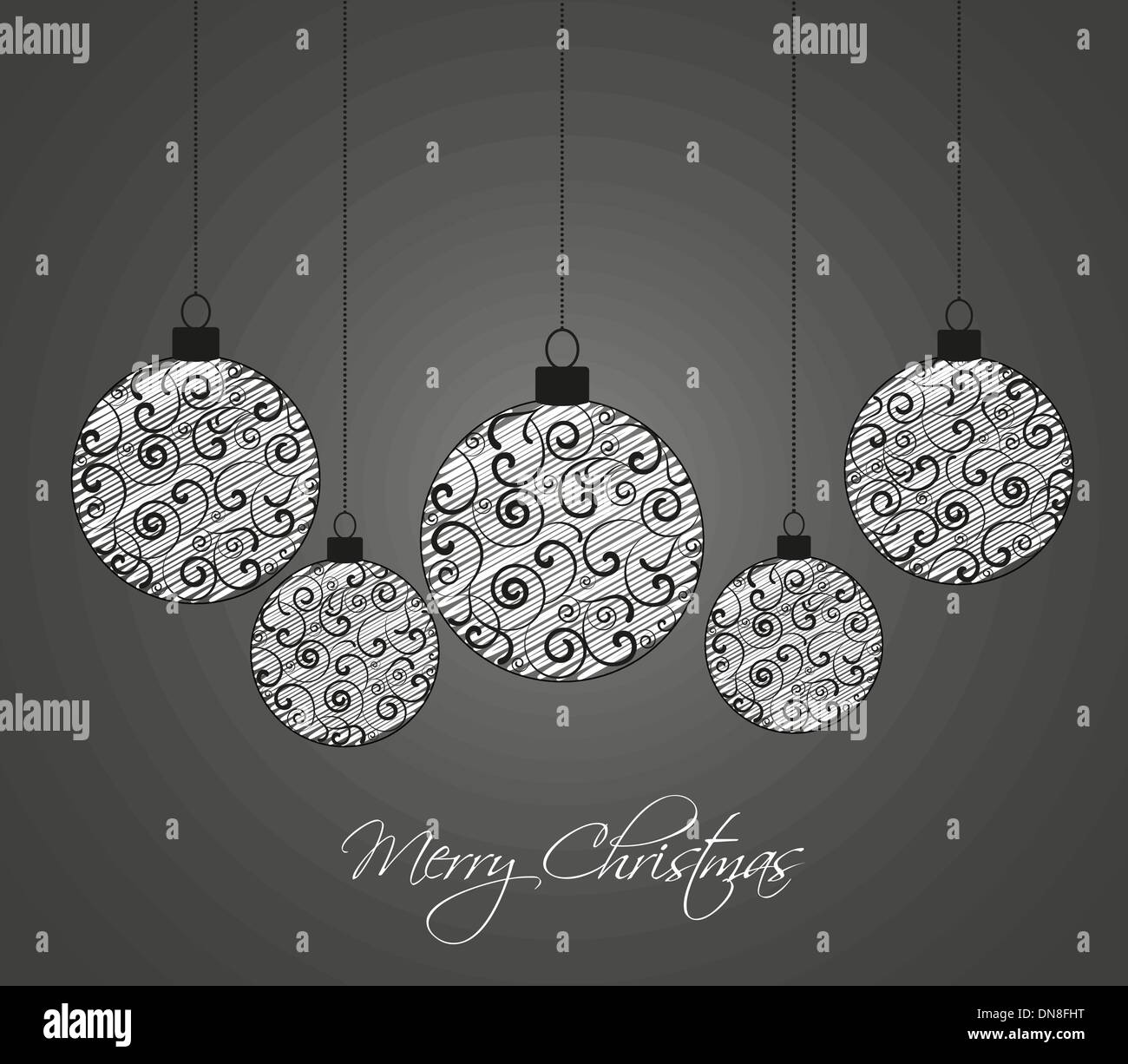 Christmas festive banner balls Stock Vector Images - Alamy