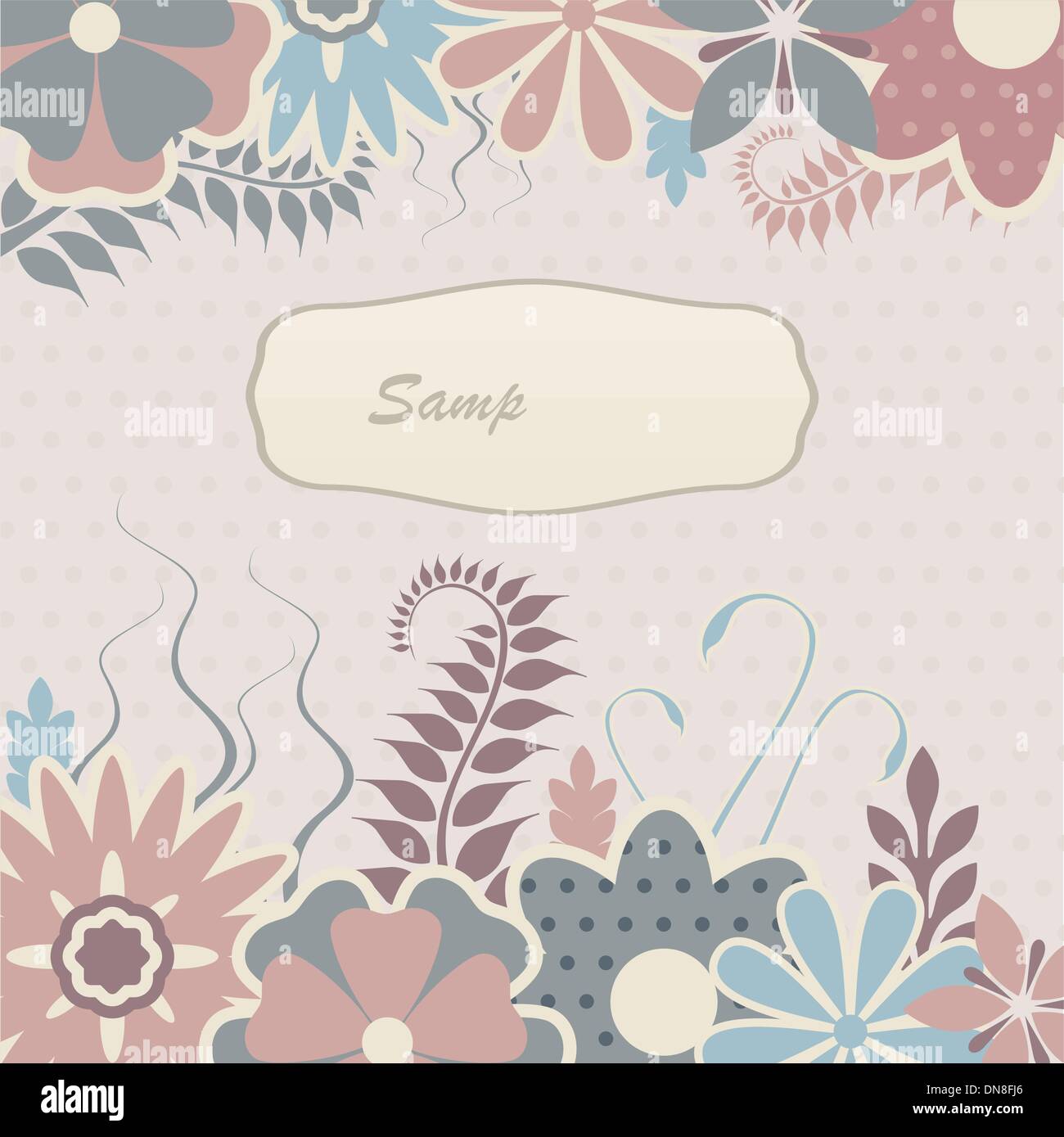 Scrapbook flowers vector Stock Vector Image & Art - Alamy