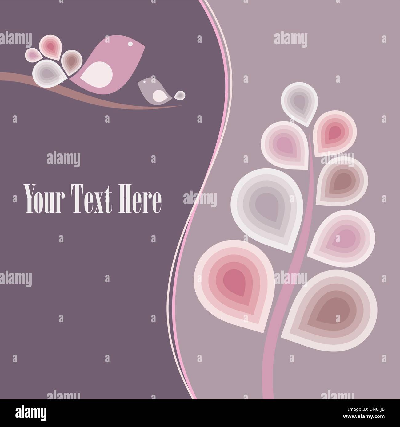 Bird and tree Stock Vector Image & Art - Alamy