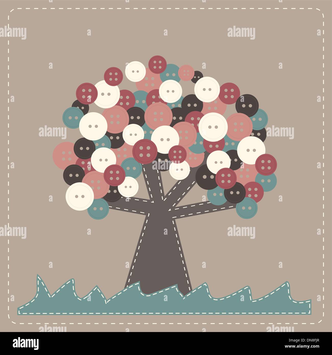 Vintage crafts sewing vectors hi-res stock photography and images - Alamy