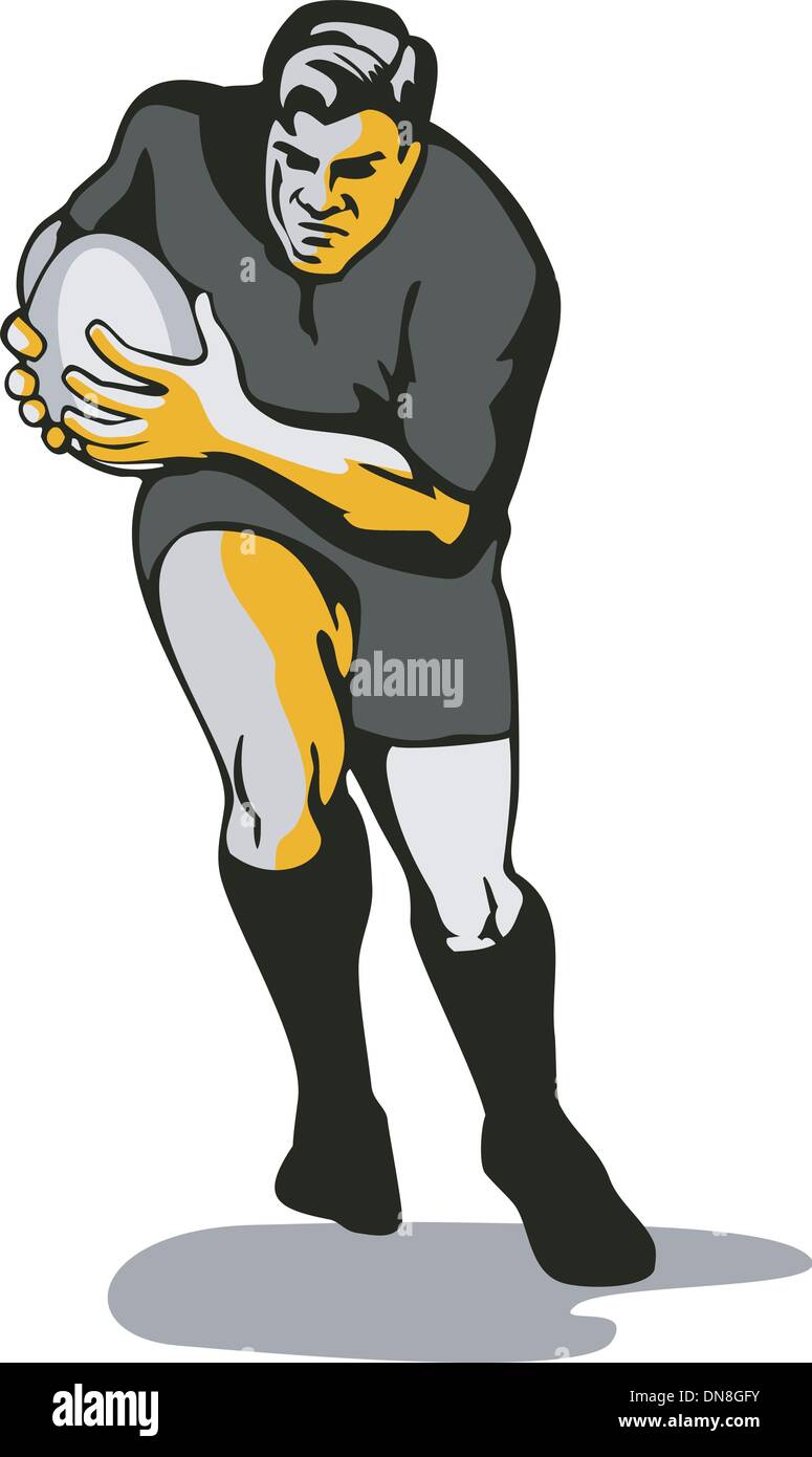 Rugby winger Stock Vector Images - Alamy