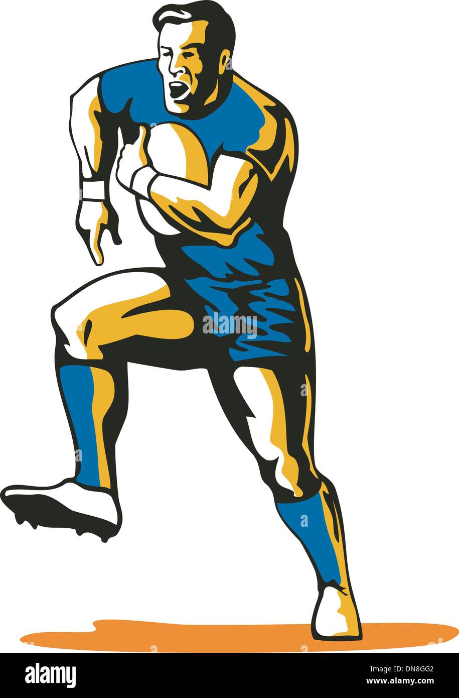 Rugby winger Stock Vector Images - Alamy