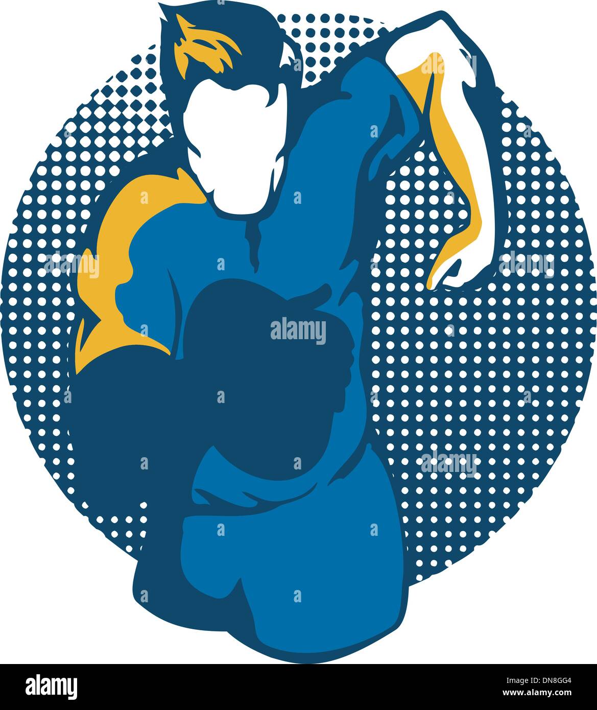 Rugby Winger Running Stock Vector Image & Art - Alamy