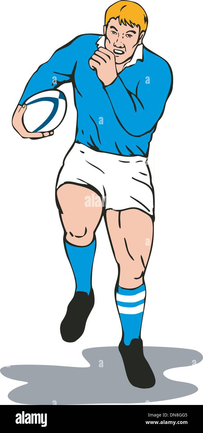 Rugby winger Stock Vector Images - Alamy
