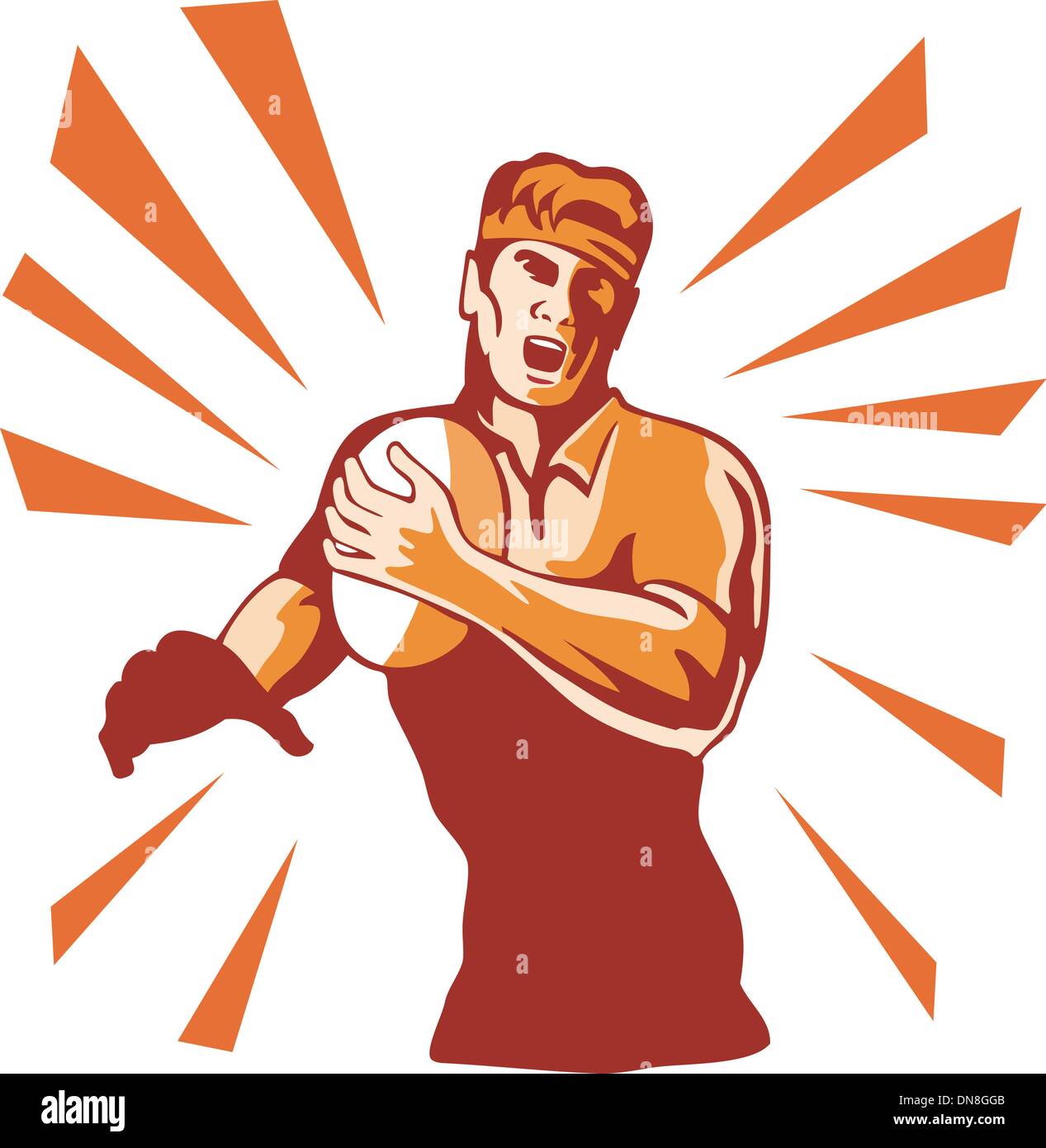 Rugby Winger Running Stock Vector Image & Art - Alamy
