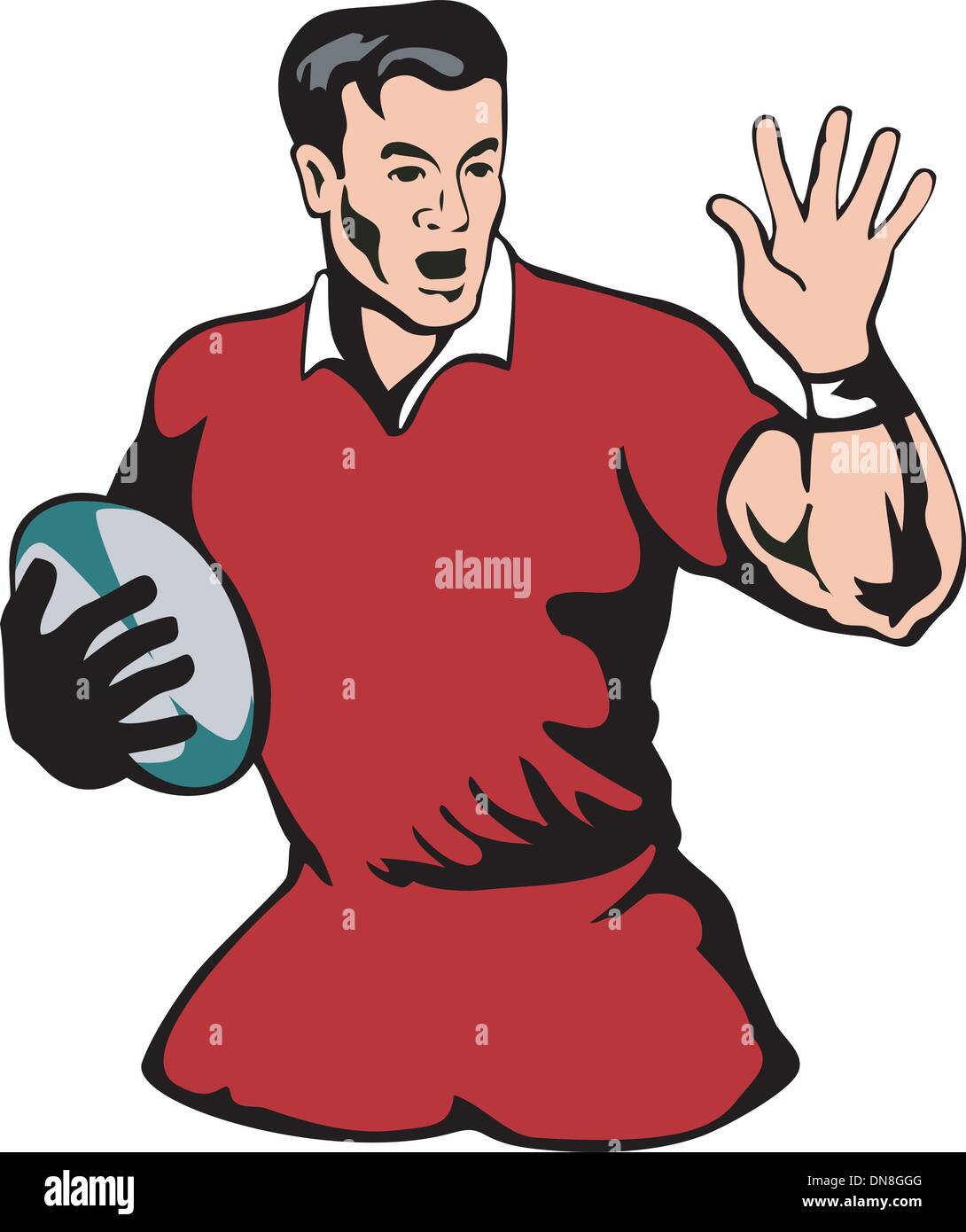 Rugby league try Stock Vector Images - Alamy