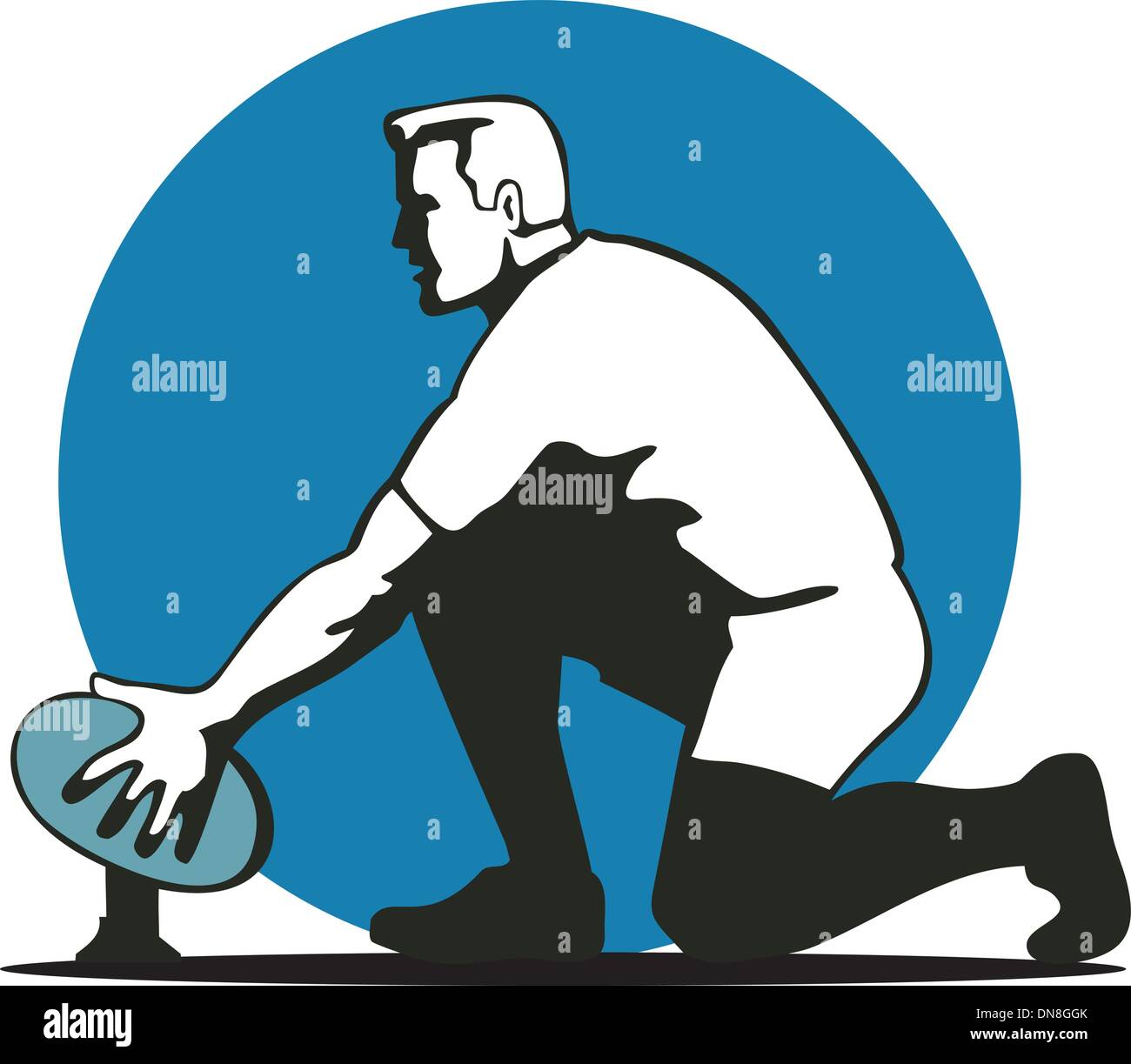 Rugby player vectors hi-res stock photography and images - Alamy