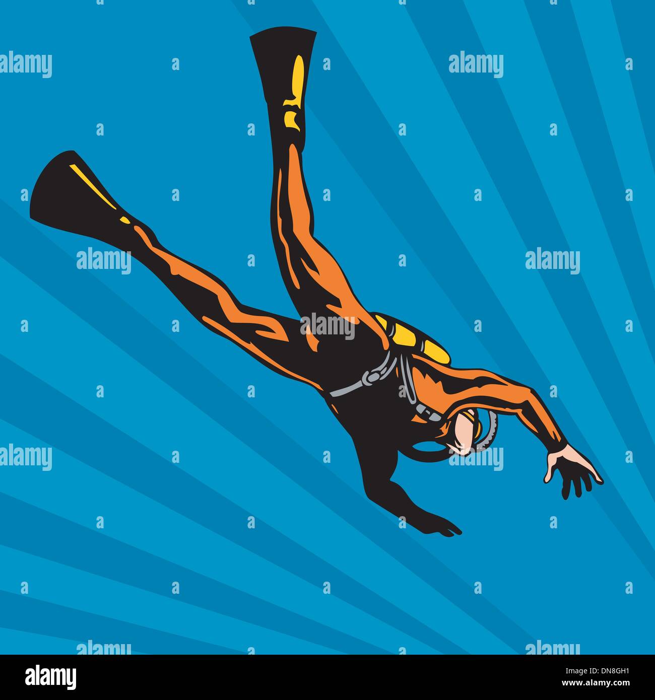 Diver graphics hi-res stock photography and images - Alamy